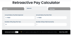 Retroactive Pay Calculator