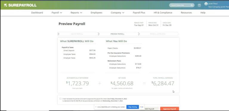 SurePayroll Review: Features, Pros and Cons in 2023