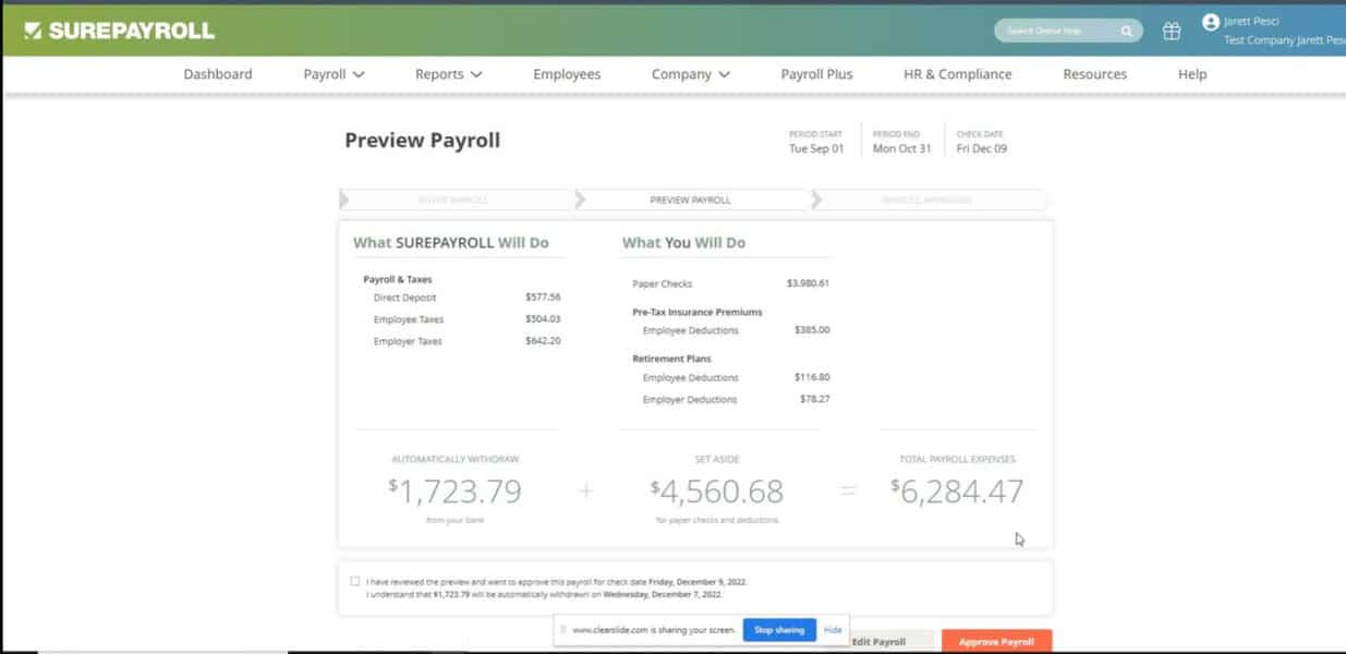 SurePayroll Review: Features, Pros and Cons in 2023